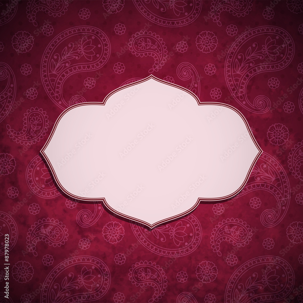Frame in the Indian style Stock Vector | Adobe Stock