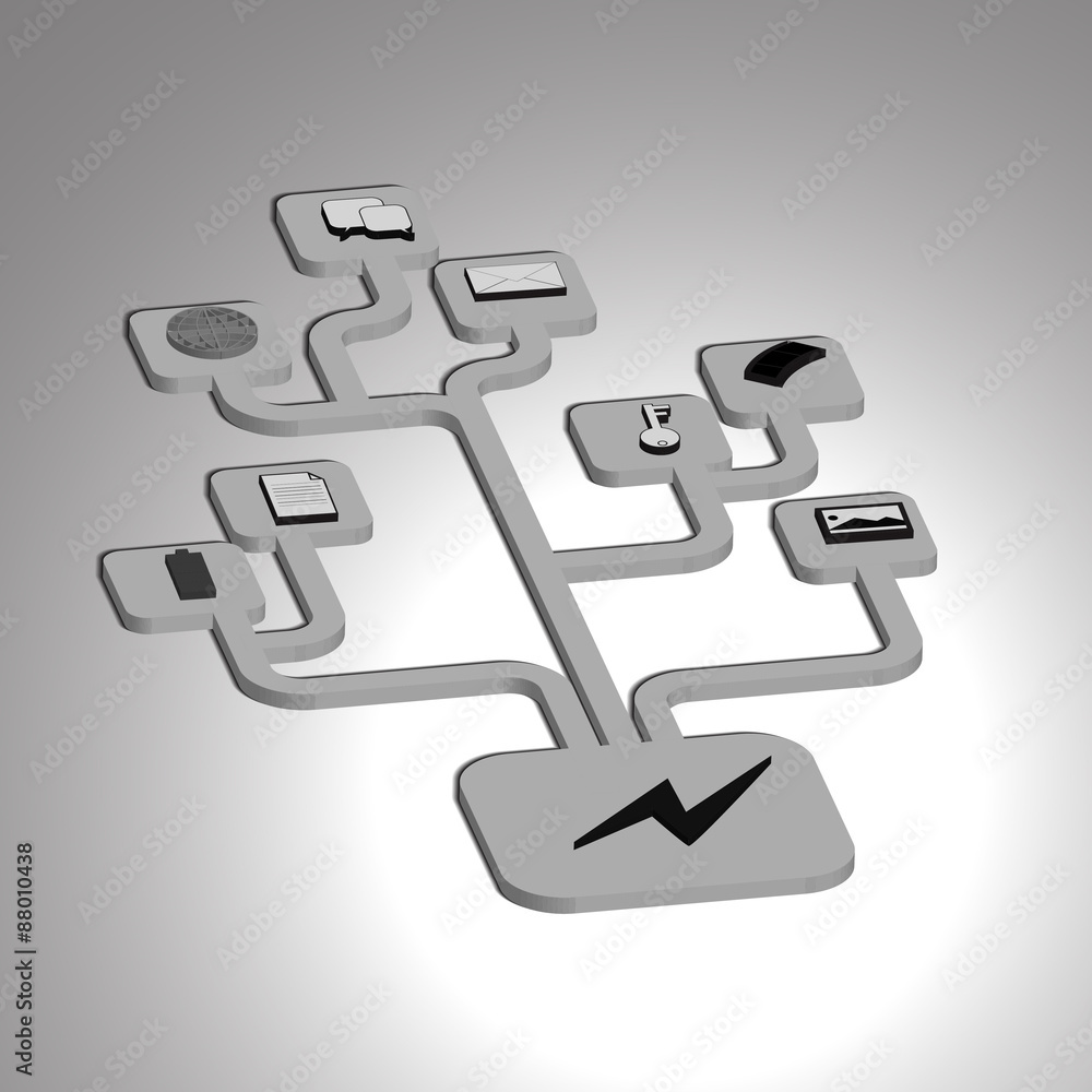 Vector : Internet technology infographic chart background Stock Vector ...