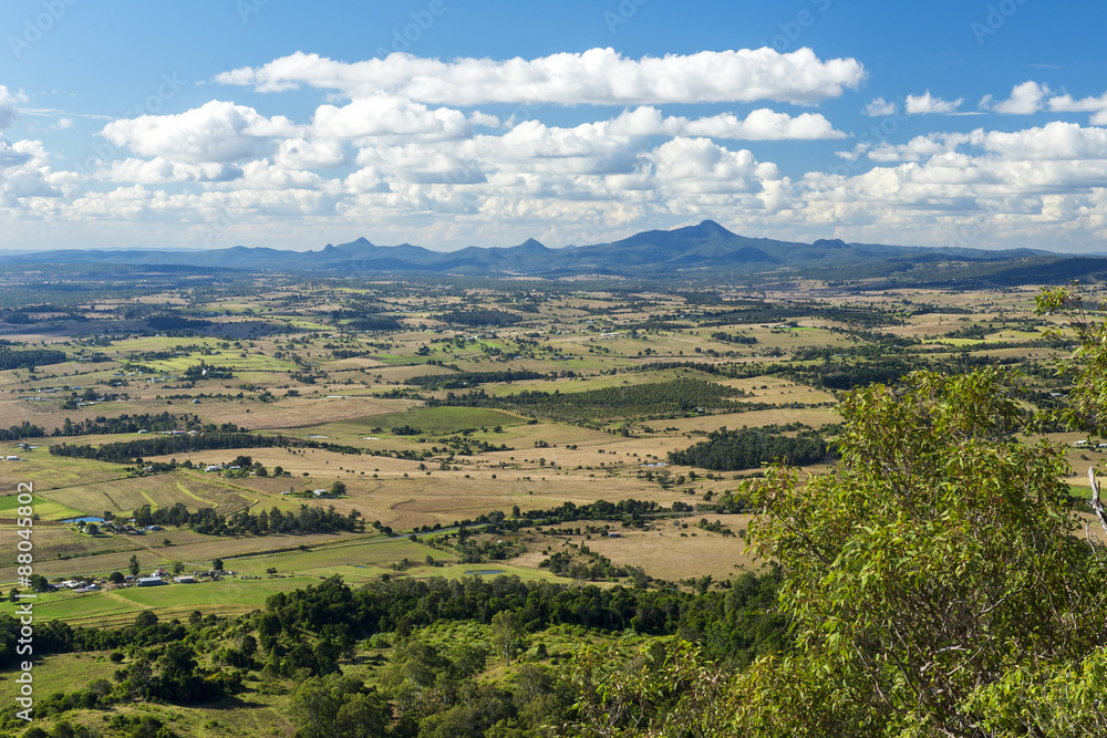 Mount French lookout overlooking Boonah and the Scenic Rim in ...