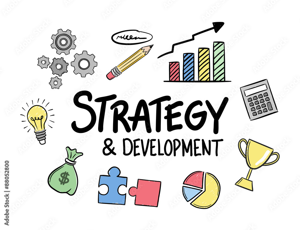 Strategy development concept vector Stock Vector | Adobe Stock