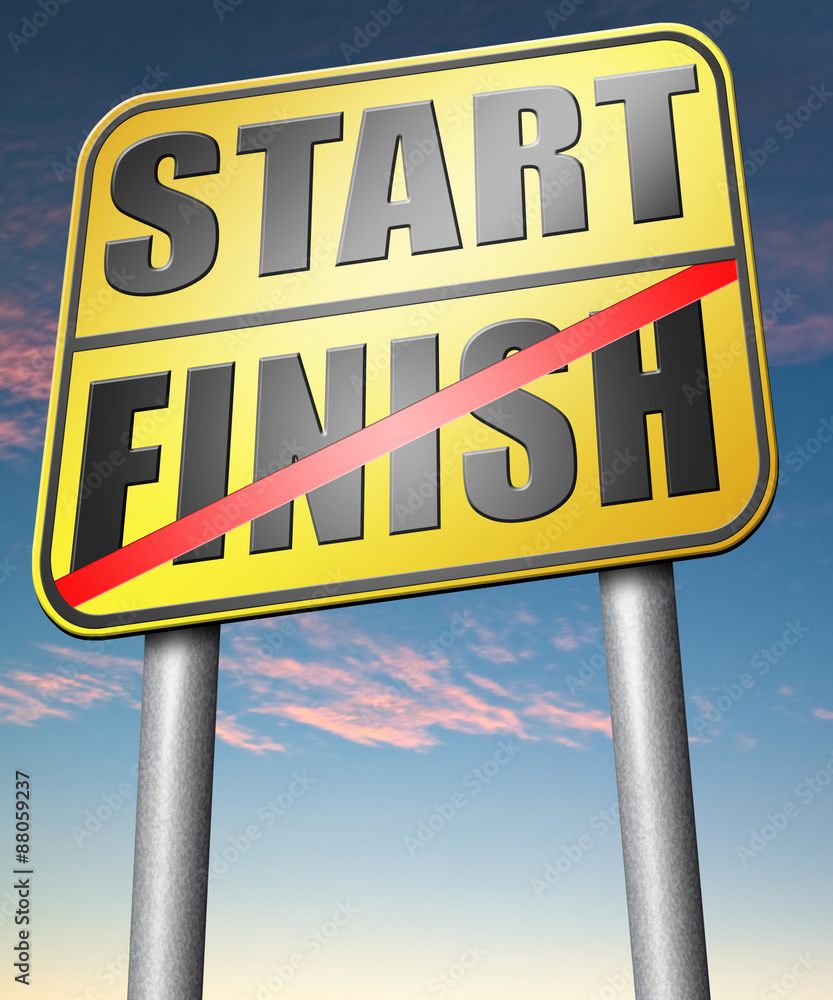 start to finish Stock Illustration | Adobe Stock