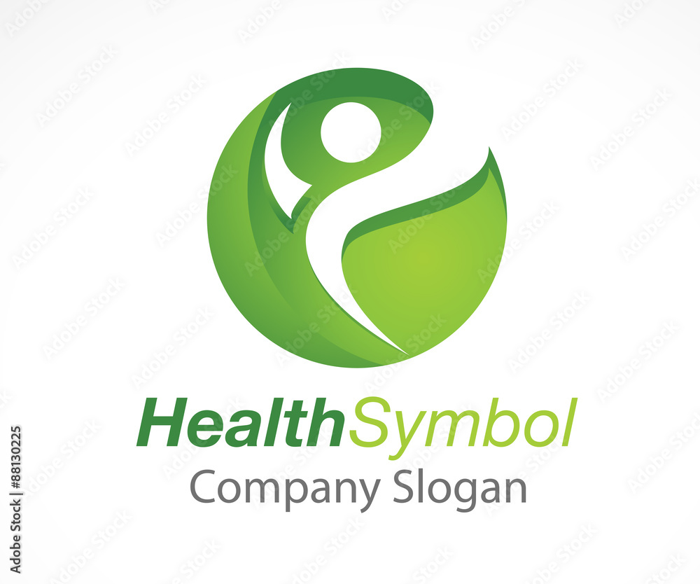 Logo santé symbole Stock Vector | Adobe Stock