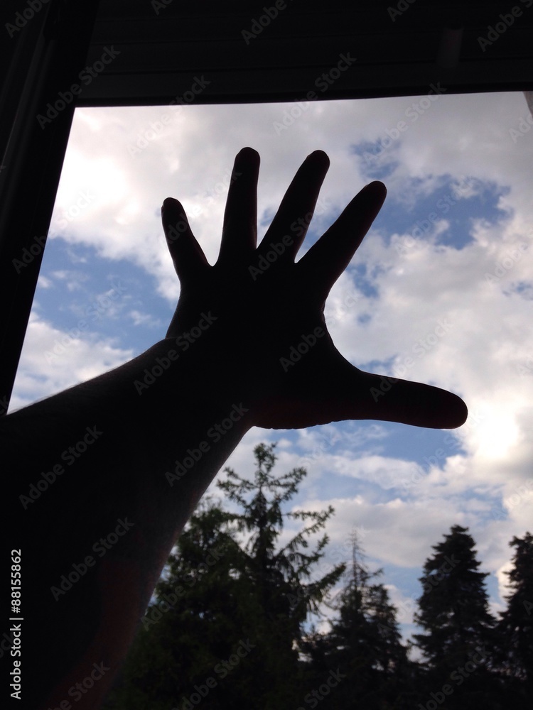 Mano atrapada Stock Photo | Adobe Stock