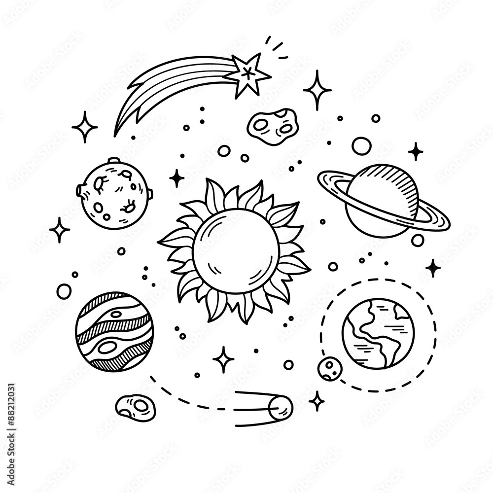 Solar System Sketch Tumblr