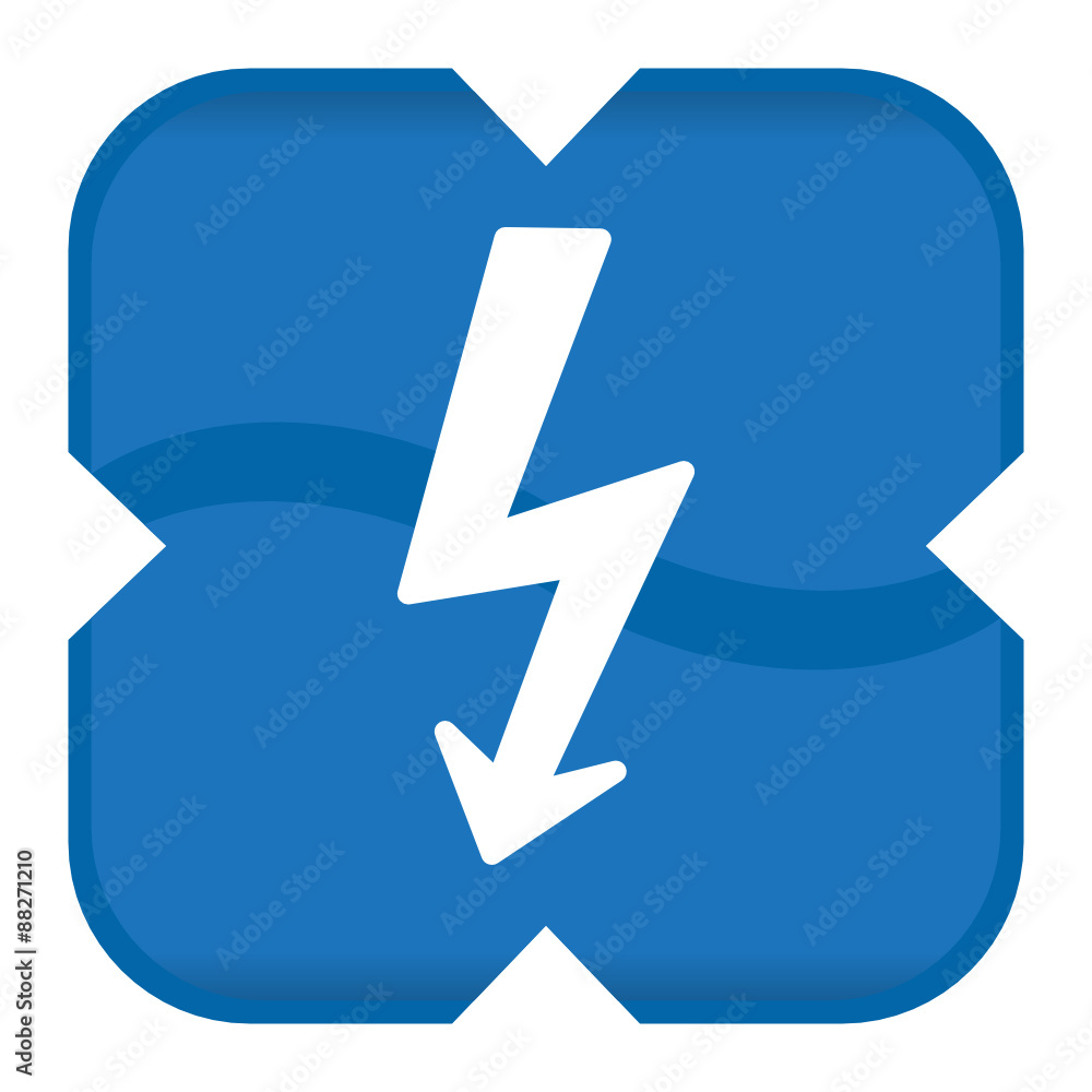 LIGHTNING ICON Stock Vector | Adobe Stock
