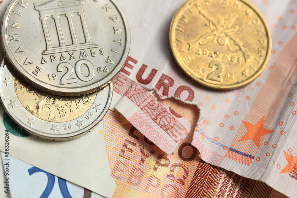 Torn euro note Stock Photo | Adobe Stock