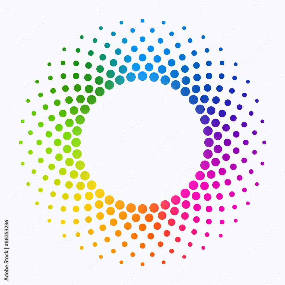 Vector Background #Colorful Polka Dot Circle Pattern Stock Vector ...