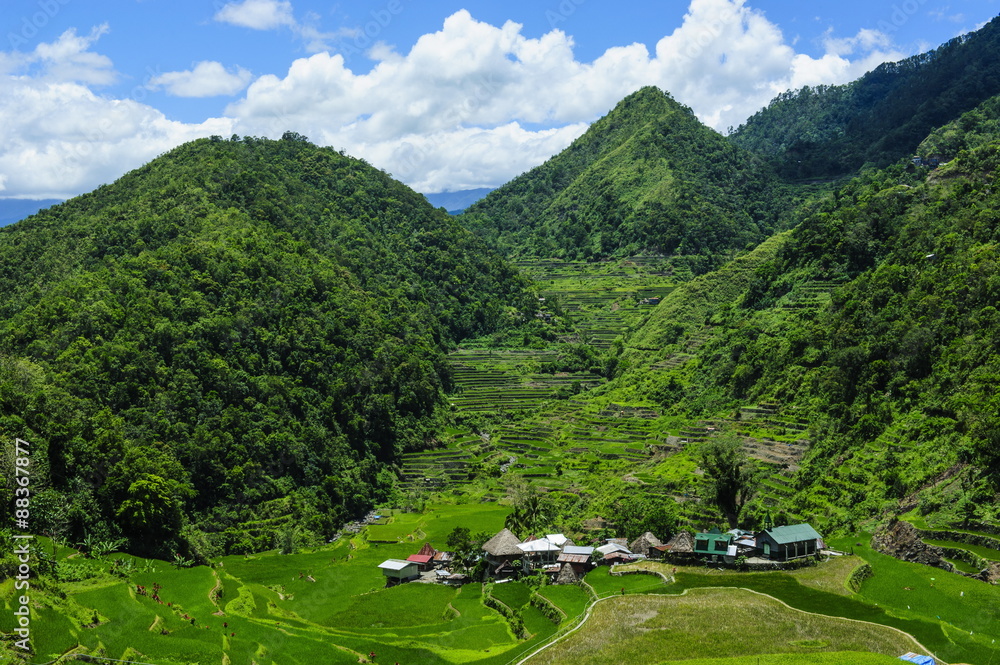 Bangaan in the rice terraces of Banaue, Northern Luzon, Philippines ...