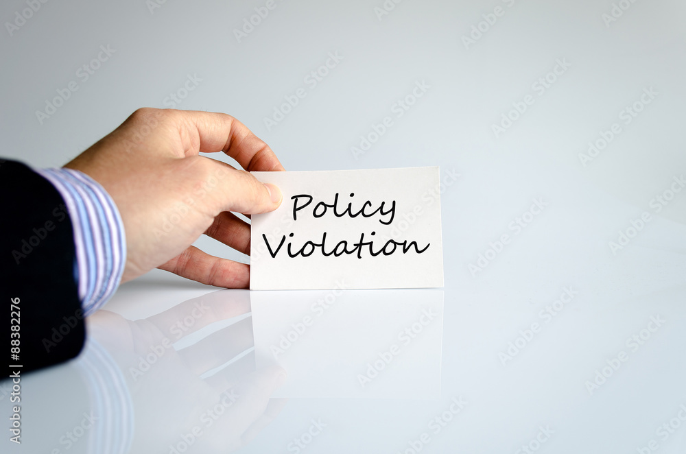 Policy Violation Hand Concept Stock Photo | Adobe Stock