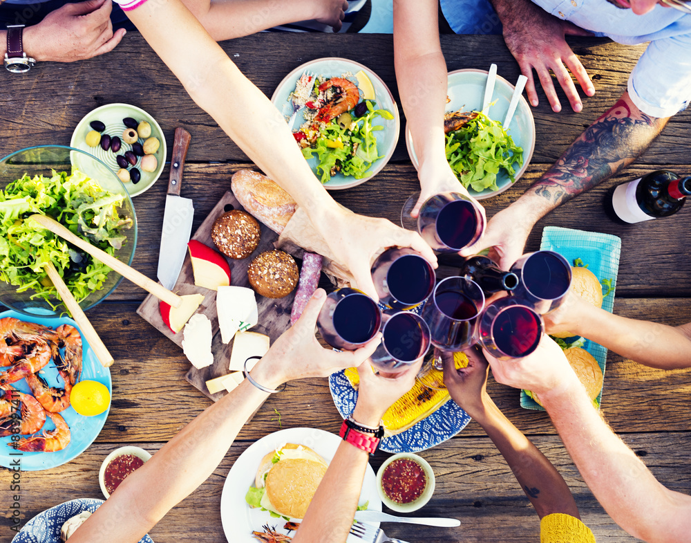 Food Lunch Celebration Party Flavors Concept Stock Photo | Adobe Stock
