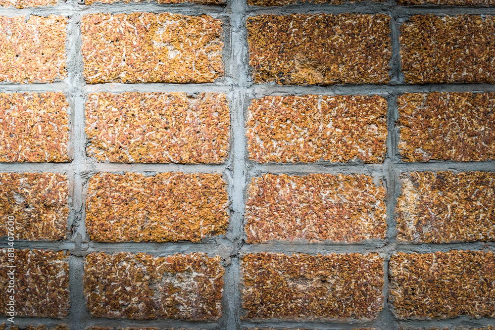 rusty brick wall background texture with lighting from corner Stock ...