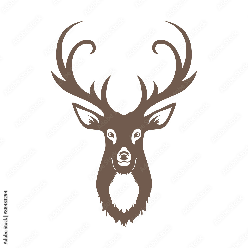 Vektor Hirsch Stock-Vektorgrafik | Adobe Stock