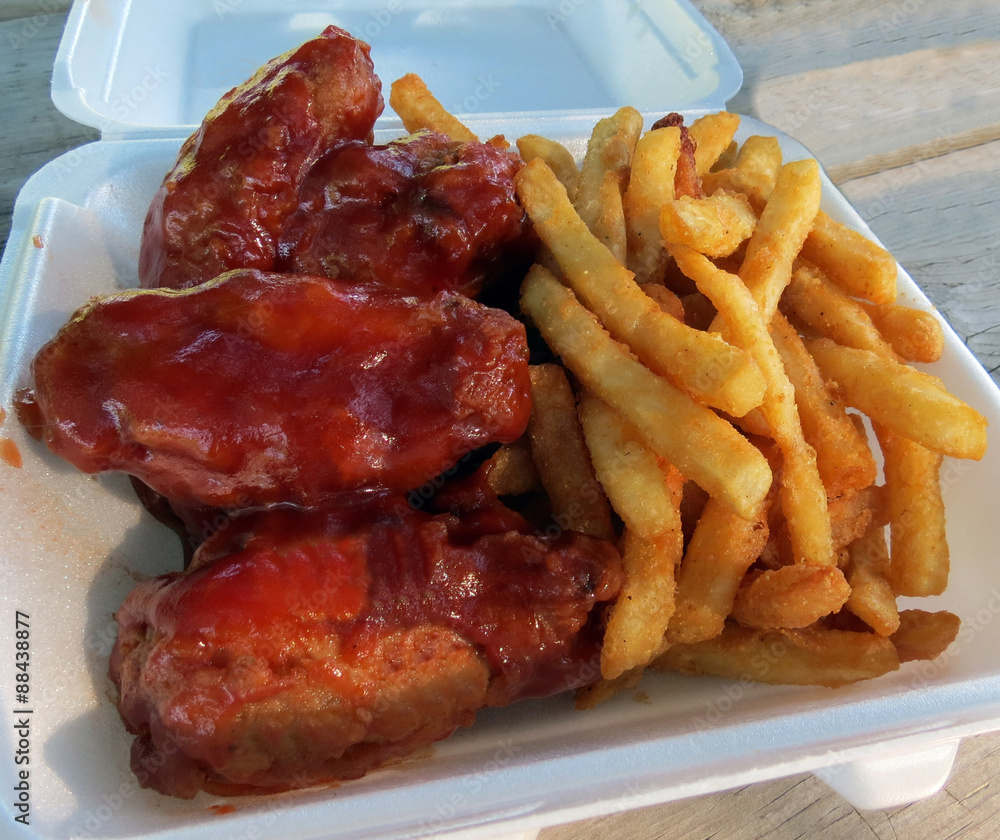 Chicken Wings And Fries