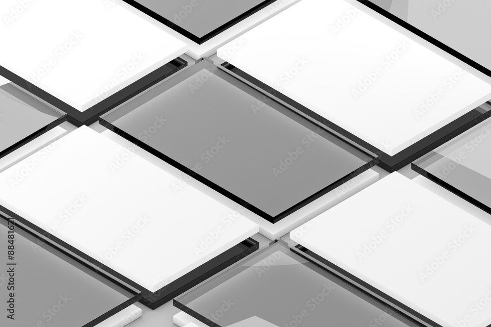 showcase. template to presentation app web design Stock Illustration ...