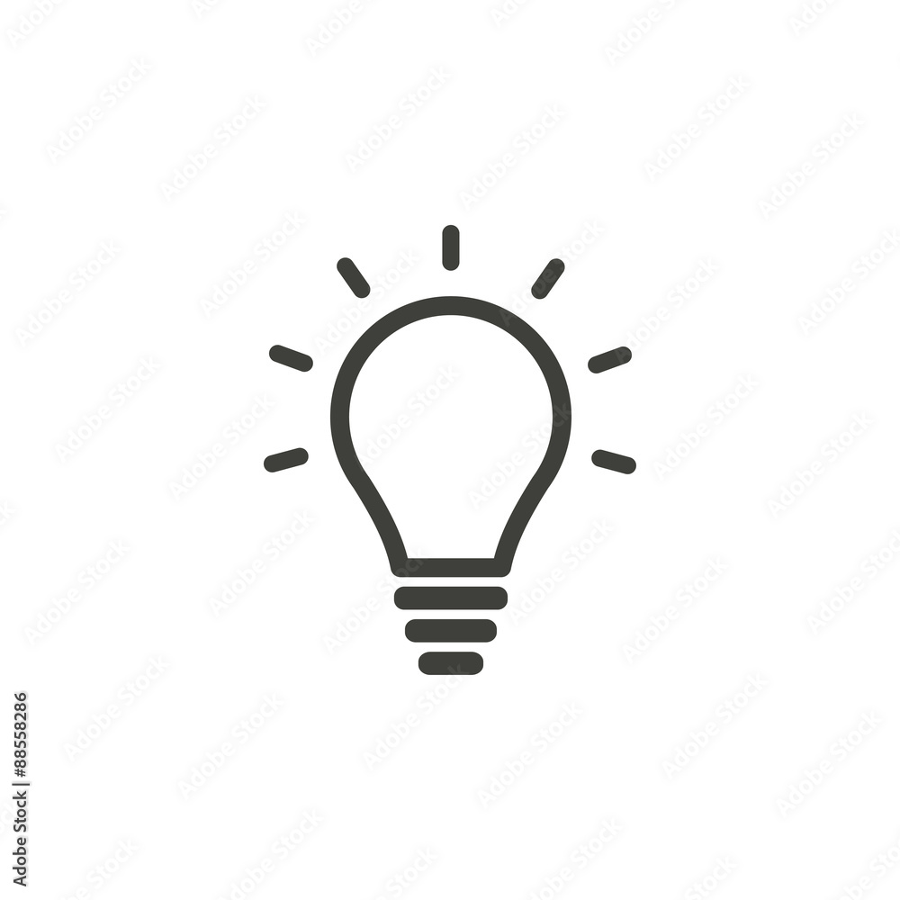 Lamp icon Stock Vector | Adobe Stock