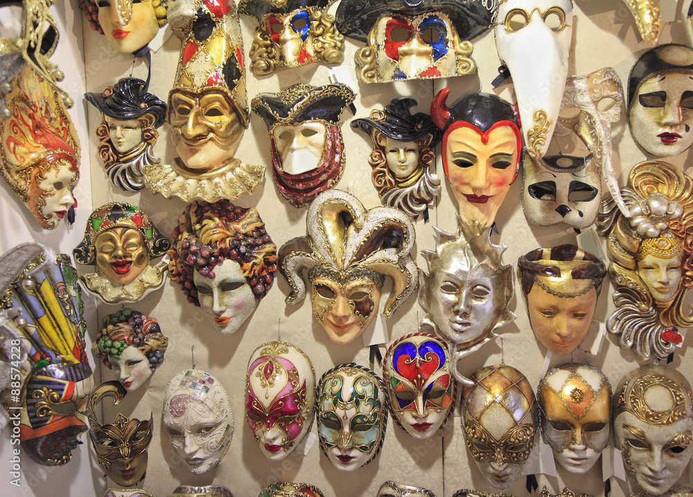 Italian Carnival Masks Handmade Paper