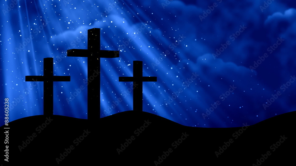 Worship Prayers - 3 Crosses 2 Loopable Background A Full HD, 1920x1080 ...