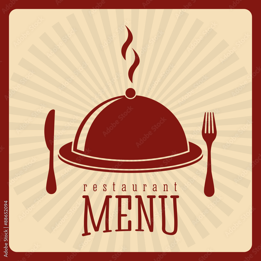 Grafika wektorowa Stock: menu restaurant | Adobe Stock