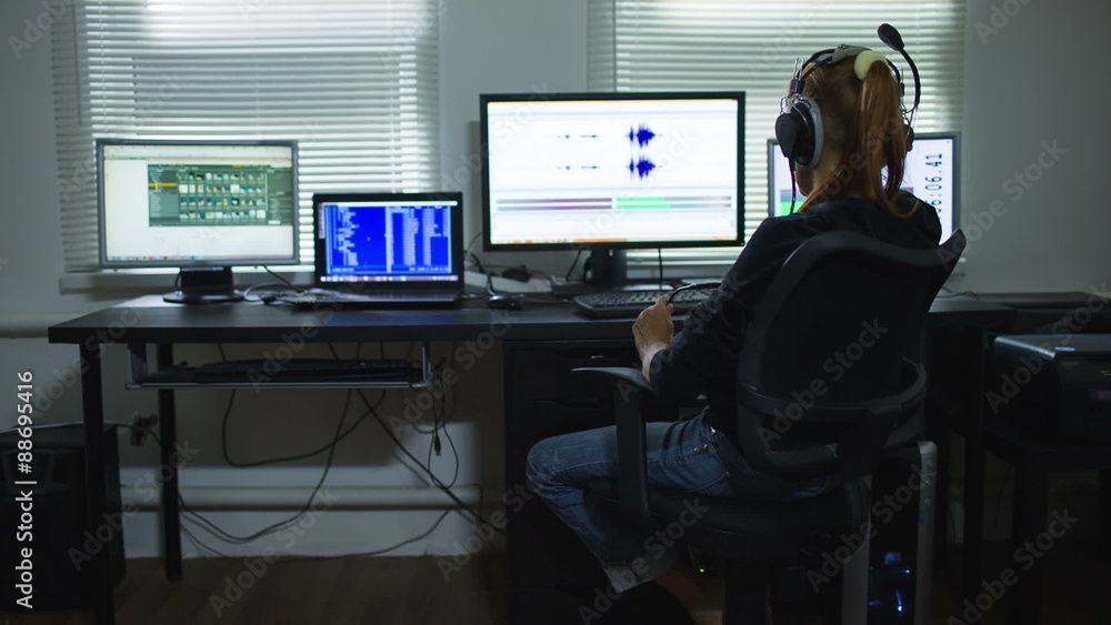 spy listens and records confidential conversations Stock Video | Adobe ...