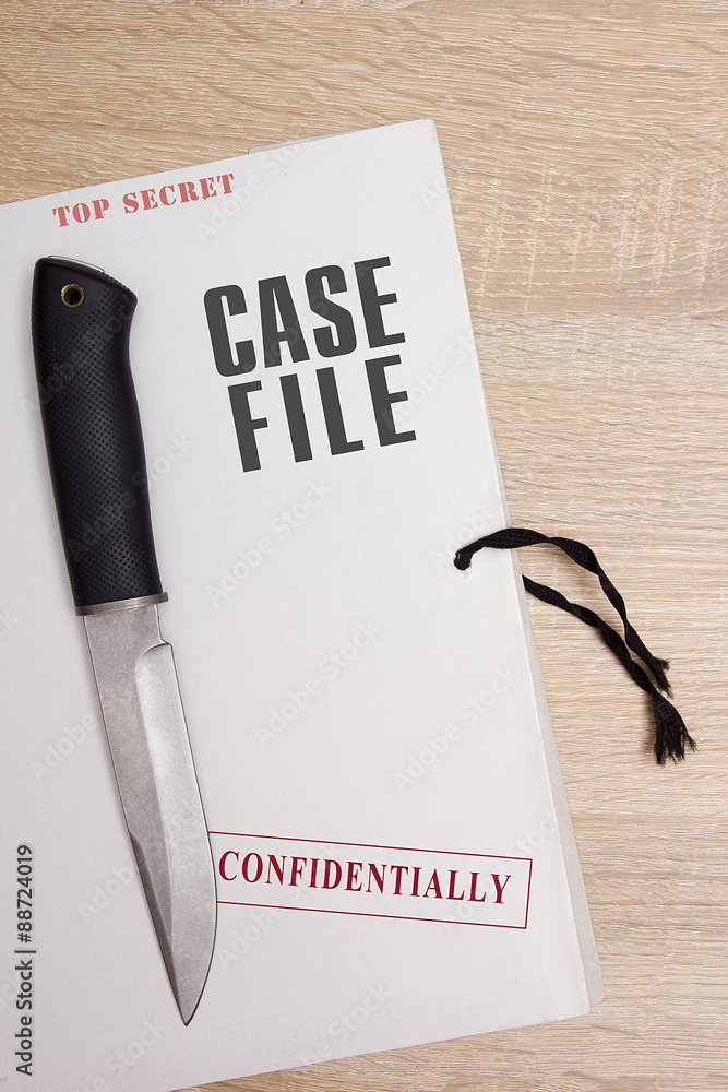 Folder with confidential files Stock Photo | Adobe Stock