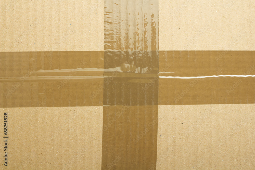 texture of cardboard and adhesive tape for background Stock Photo ...