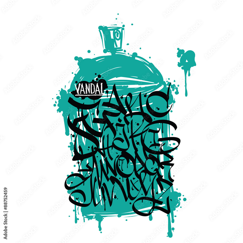 Colorful graffiti font alphabet letters. Hip hop grafitti design Stock ...