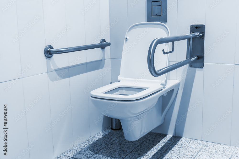 Public toilet cubicle for the disabled Stock Photo | Adobe Stock