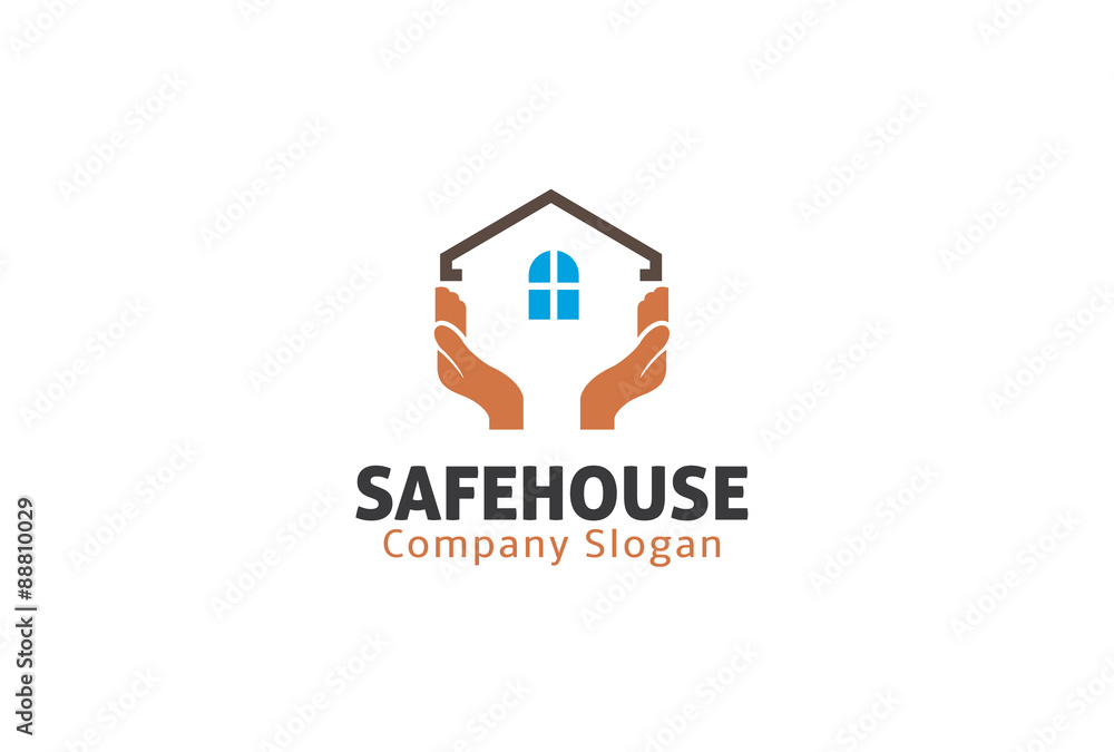 Safe House Logo template Stock Vector | Adobe Stock