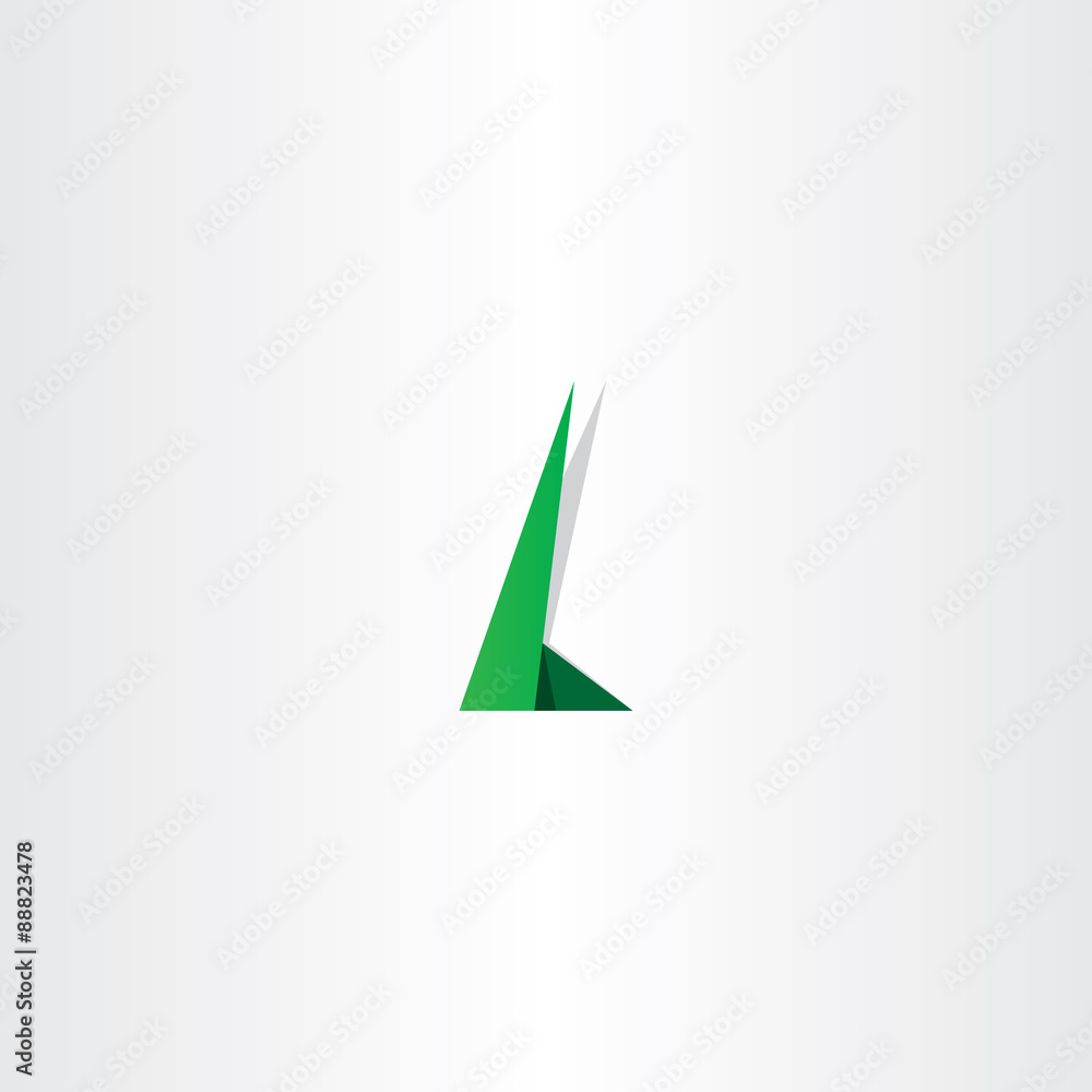 letter l green logo vector element symbol design Stock Vector | Adobe Stock