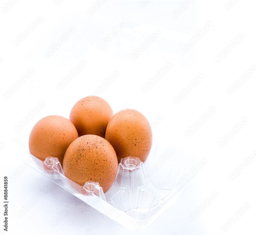 egg chicken on white background, hen fruit Stock Photo | Adobe Stock