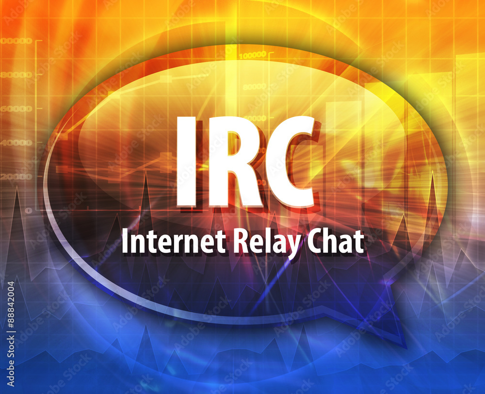 IRC acronym definition speech bubble illustration Stock Illustration ...