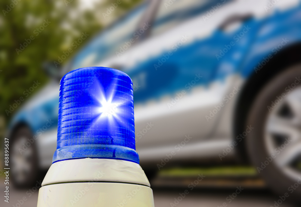 Blaulicht Polizei 03 Stock-Foto | Adobe Stock
