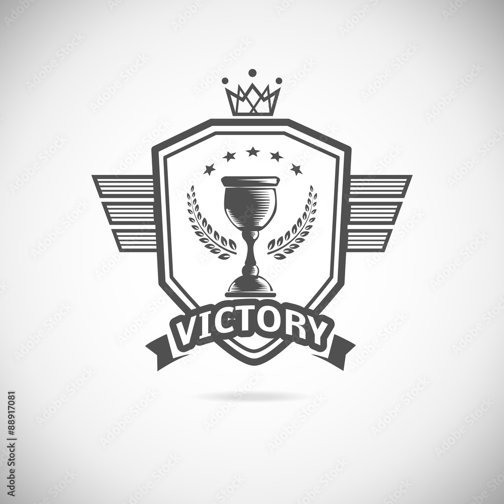 Vector winner logos Stock Vector | Adobe Stock
