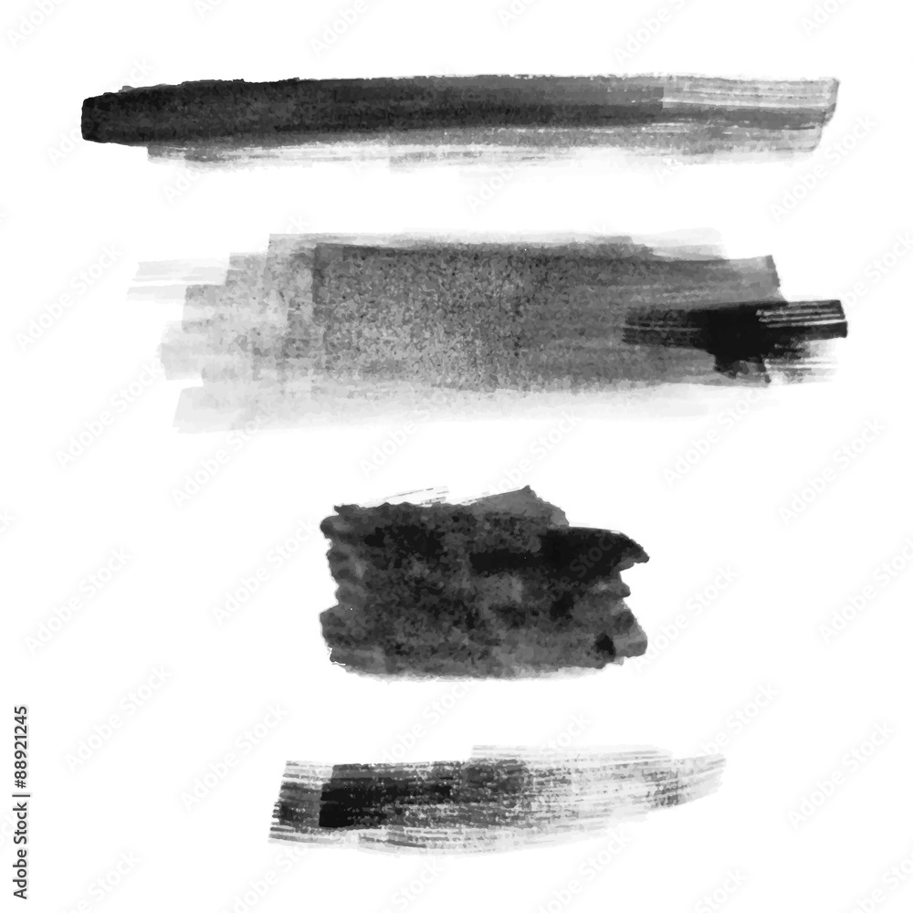 Smear a watercolor painting. Stock Vector | Adobe Stock