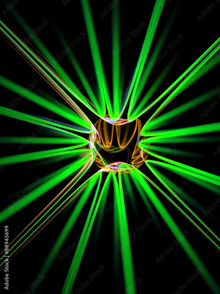 Bright green flash. Fractal art background for creative design ...