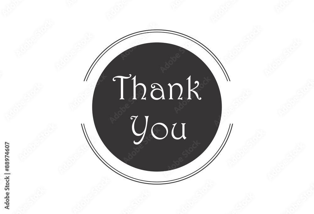 Thank You vector logo illustration Stock Vector | Adobe Stock