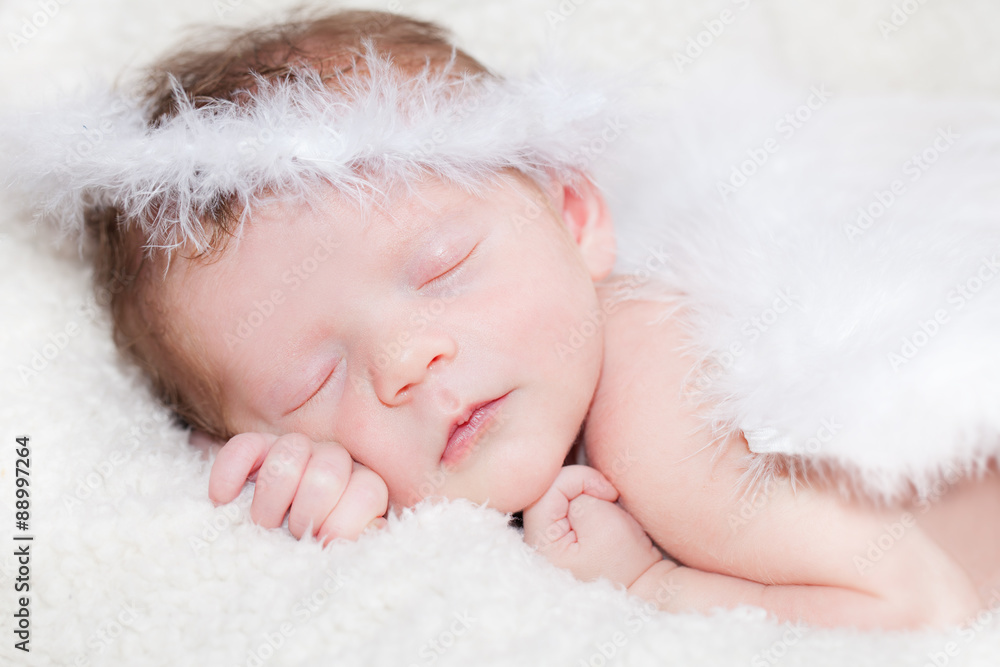 Bébé ange Stock Photo | Adobe Stock