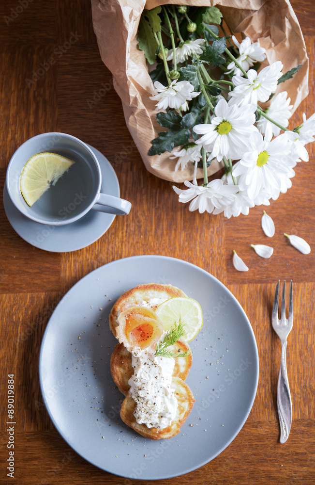Delicious lunch in elegant restaurant foto de Stock | Adobe Stock
