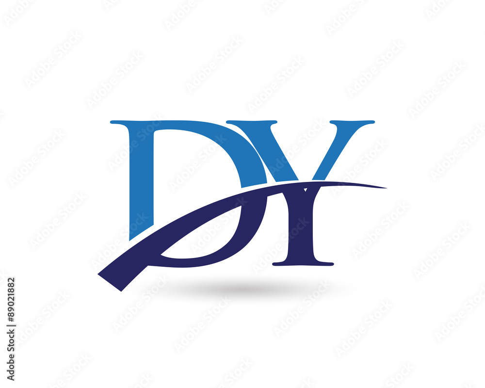 DY Logo Letter Swoosh Stock Vector | Adobe Stock