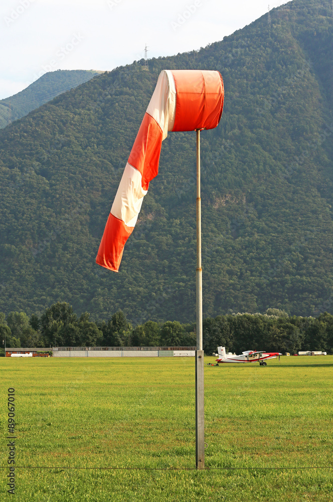 Windsack bei Windstille Stock Photo | Adobe Stock