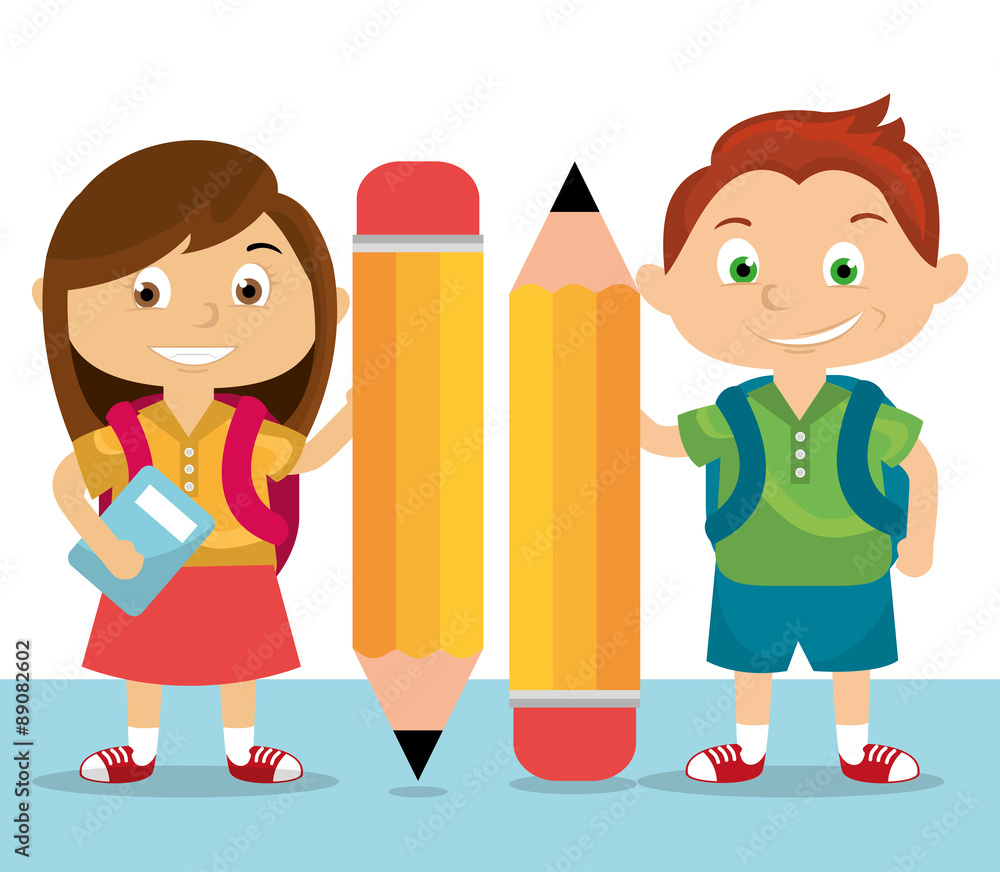 Cartoon Classmate Stock Vector | Adobe Stock