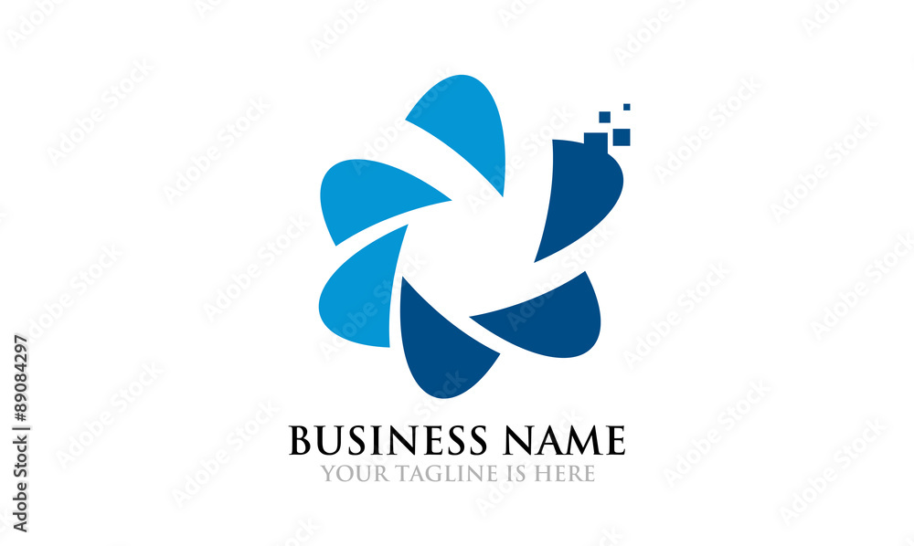 Digital Science Laboratory Logo Template Stock Vector | Adobe Stock