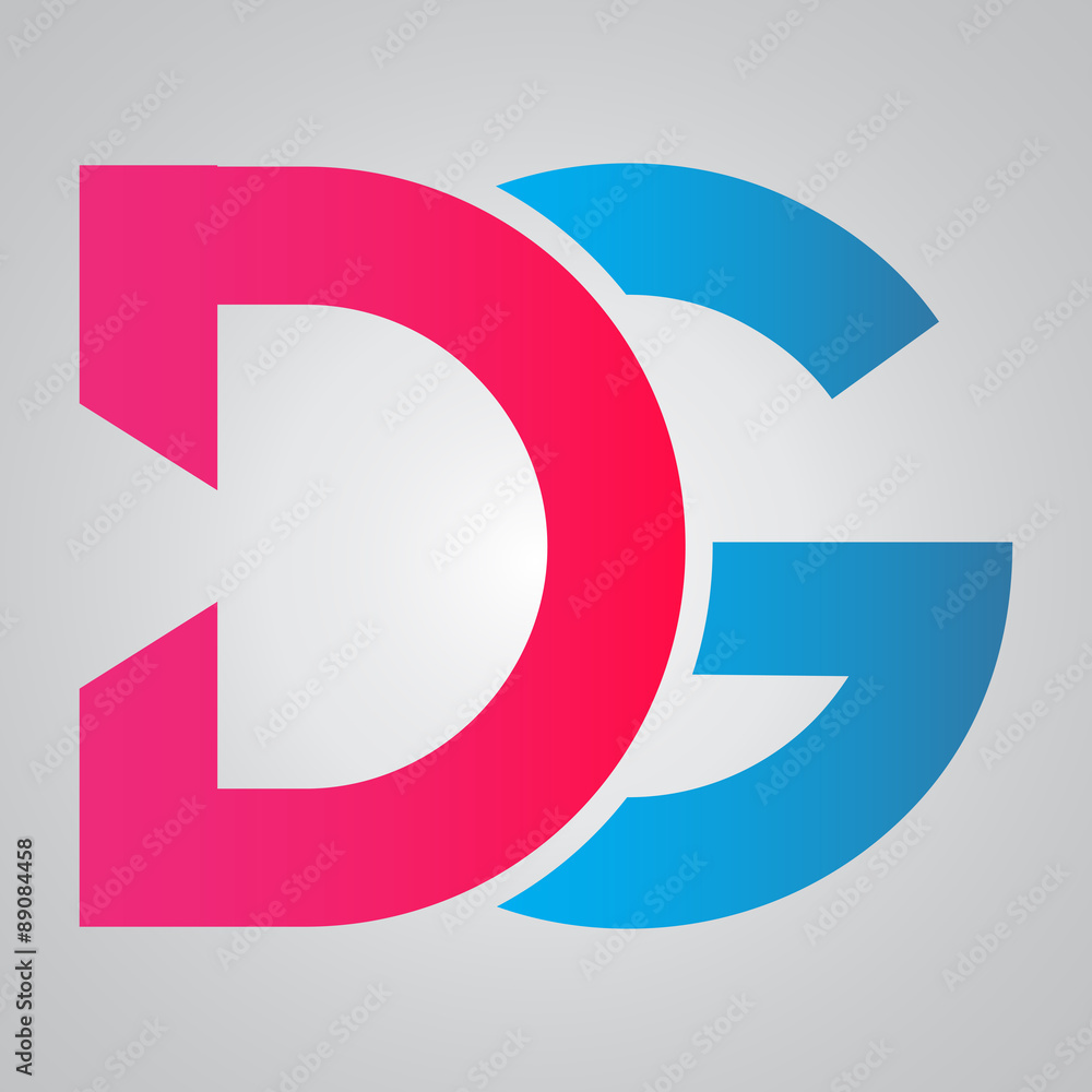 DG - Initial Icon Element Logo Vector Stock Vector | Adobe Stock