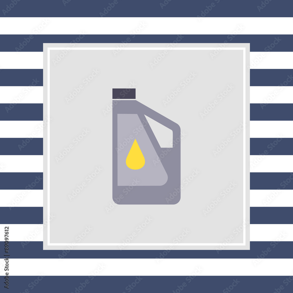 Plastic bottle of engine oil Stock Vector | Adobe Stock