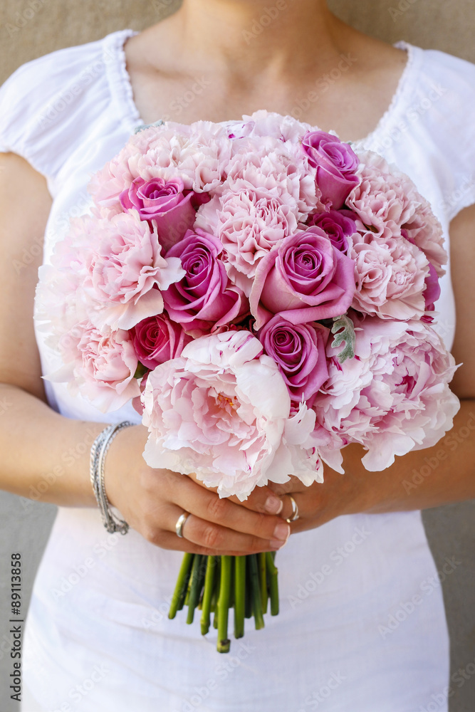 Peony And Rose Bouquet