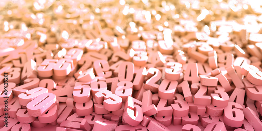 Random and infinite numbers background Stock Photo | Adobe Stock