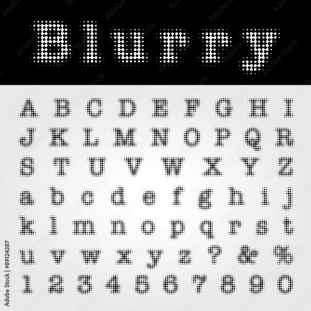 blurry font dot Stock Vector | Adobe Stock