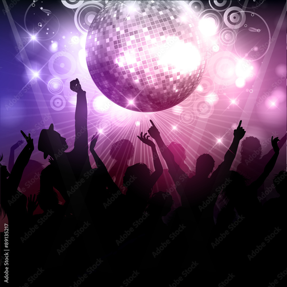 Party crowd background Stock Vector | Adobe Stock