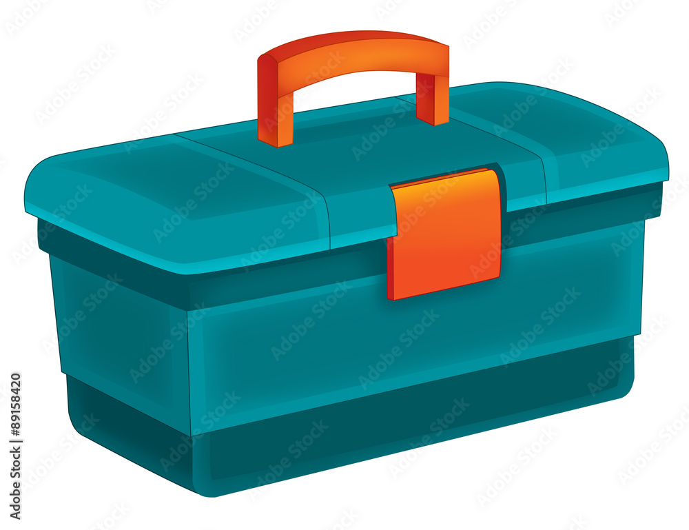 Cartoon tool box - illustration for the children Stock Illustration ...