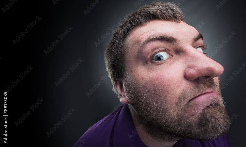 Inquisitive man Stock-Foto | Adobe Stock